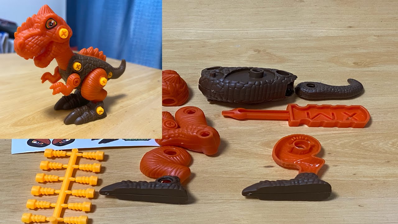 Tutorial Merakit Mainan Dinosaurus Tirex tyrannosaurus Jurassic Park ...