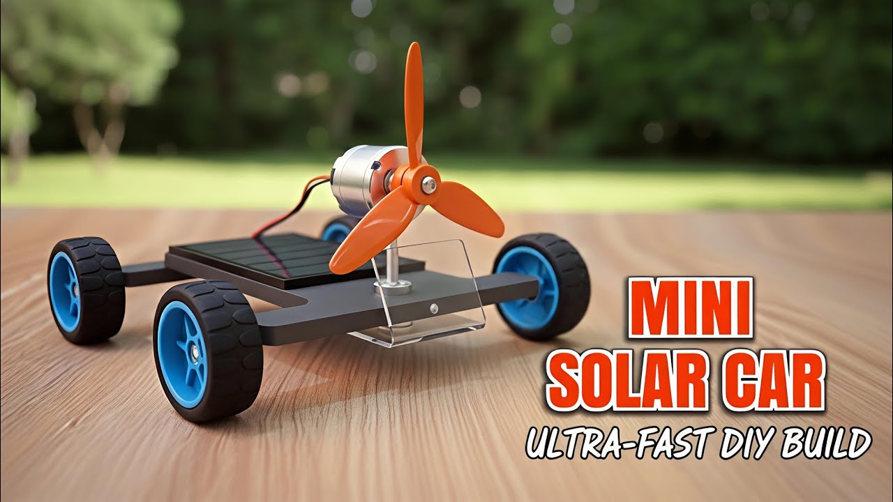 Project Diy Mini Solar Car | Amazing Solar Energy Experiment - YouTube