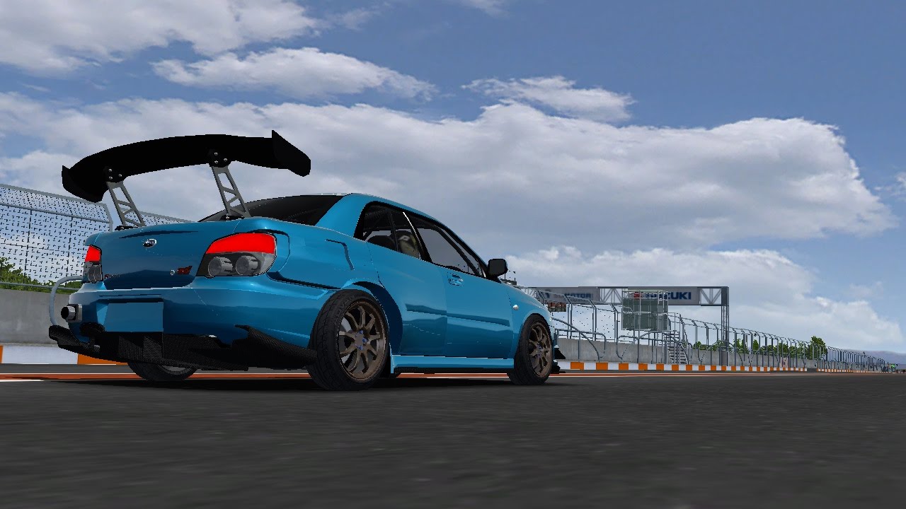 rFactor Subaru Impreza WRX STI tuned at PrimRing - YouTube