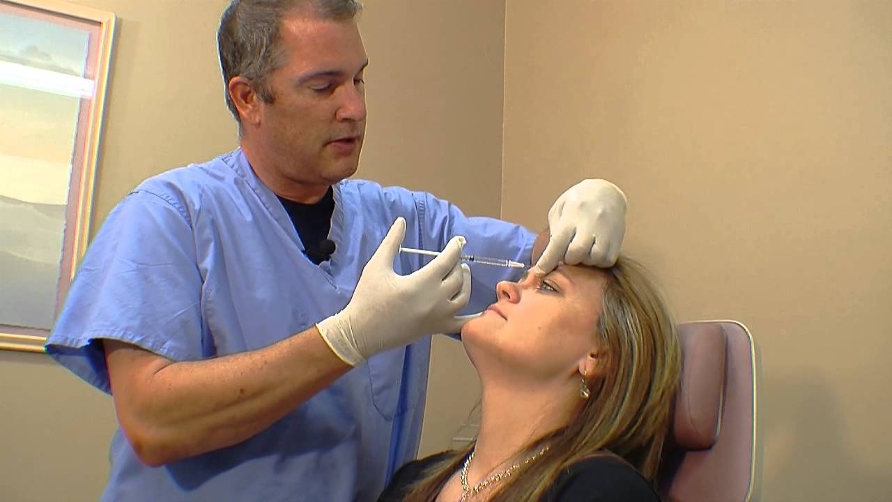 Botox Injections: Frown Lines and Forehead Lines - YouTube