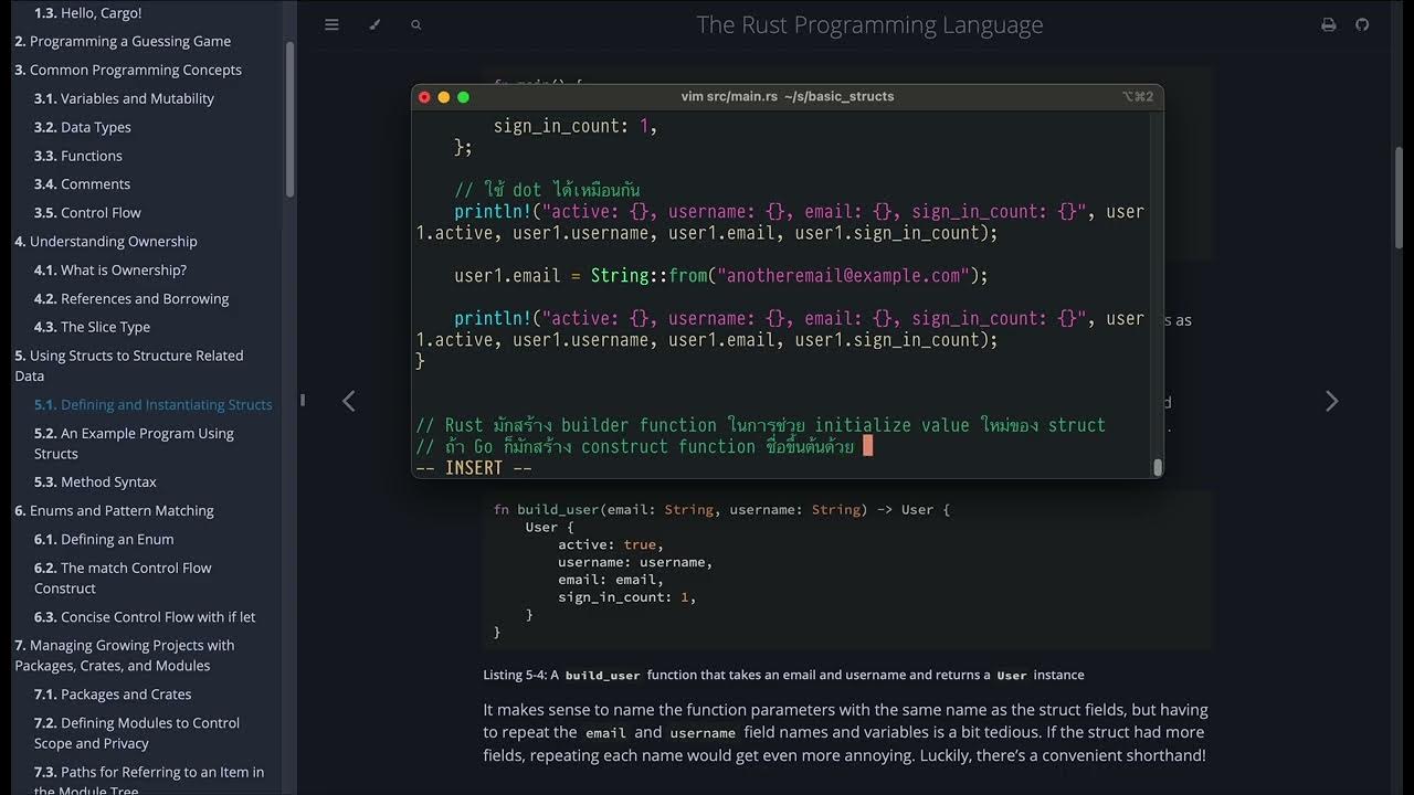 Learn Rust: Basic Struct - YouTube