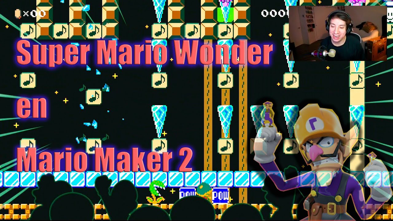 PROBANDO EL NIVEL + POPULAR DE SUPER MARIO BROS WONDER EN MARIO MAKER 2 ...