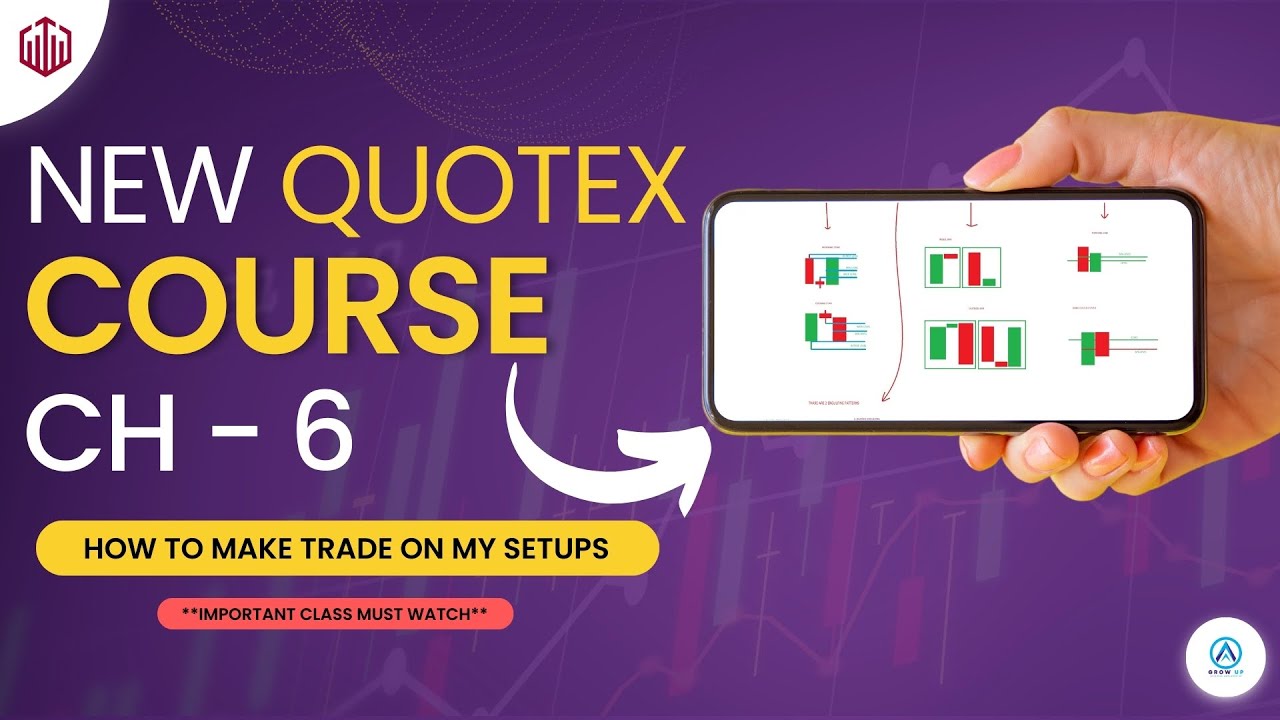2024 QUOTEX FREE COURSE || HOW TO TRADE ON PATTERNS SETUP CH-6 || GROW ...