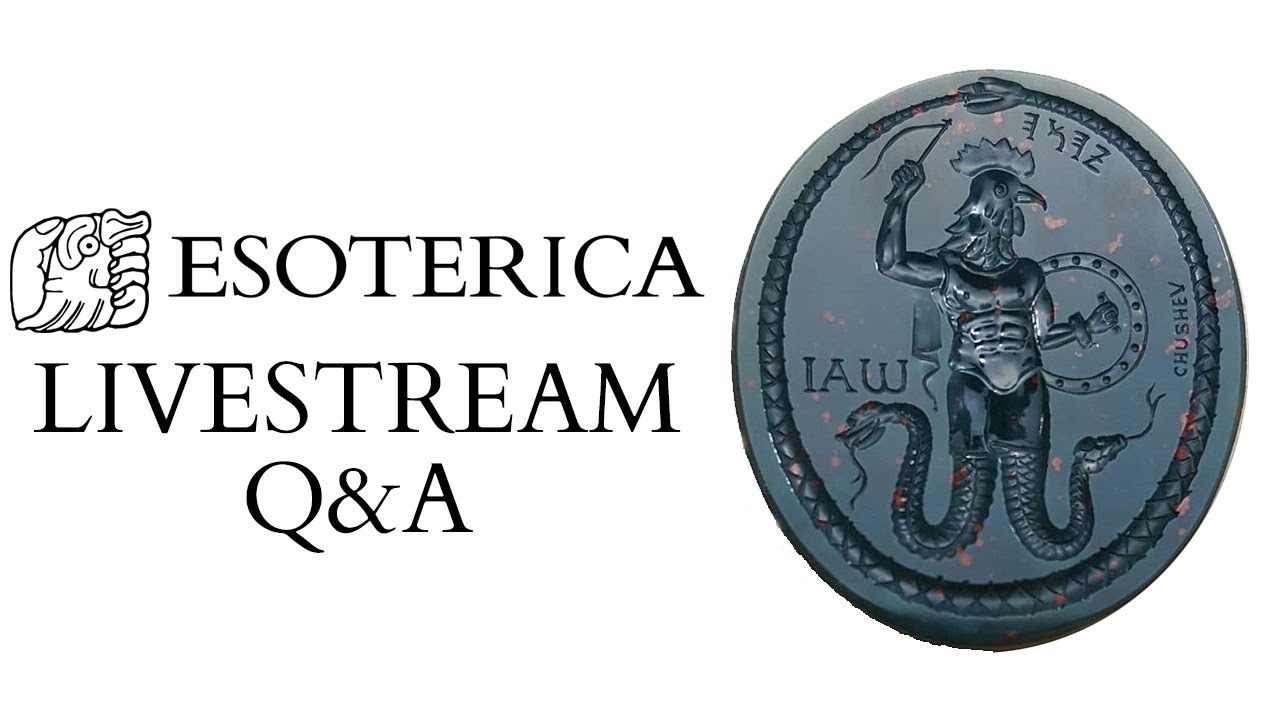 ESOTERICA Livestream Q&A | Gnosticism + Sorcery + Solomon - YouTube
