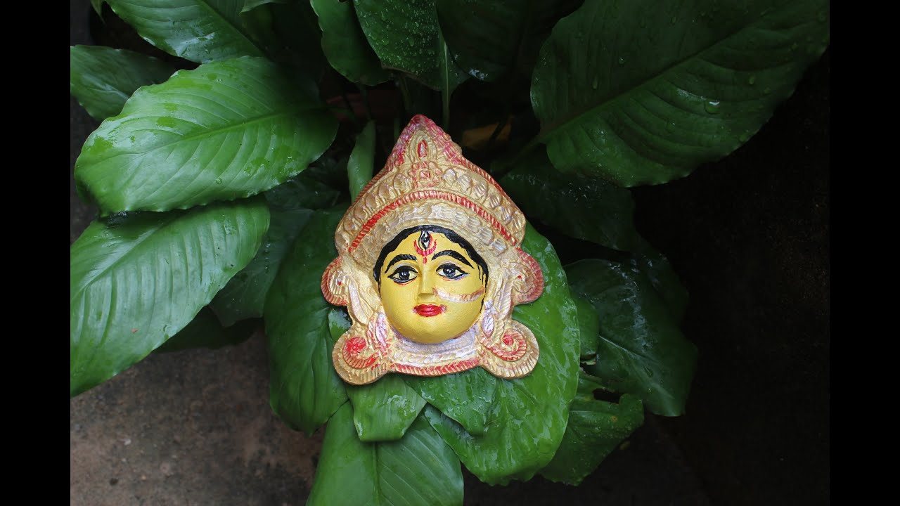 Maa durga sculpture|| Durga face painting || Durga Face || - YouTube