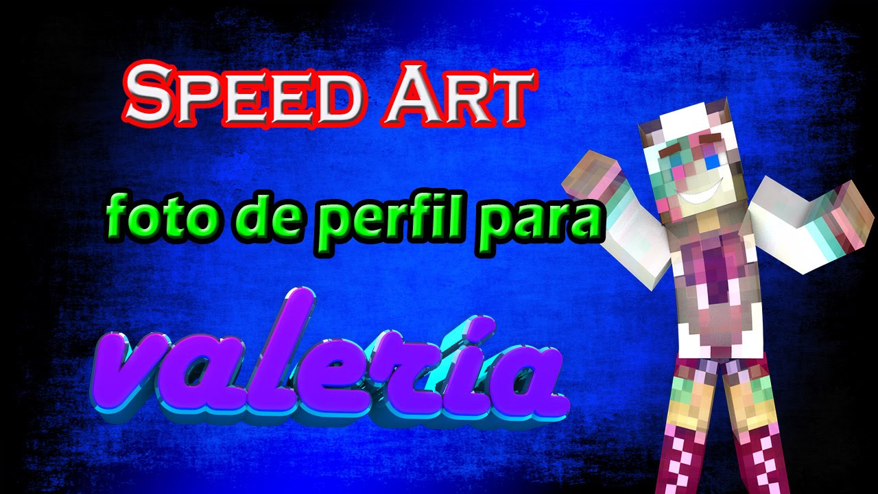 Speed Art|Foto de perfil para Valeria|Chesare Mozart YT - YouTube