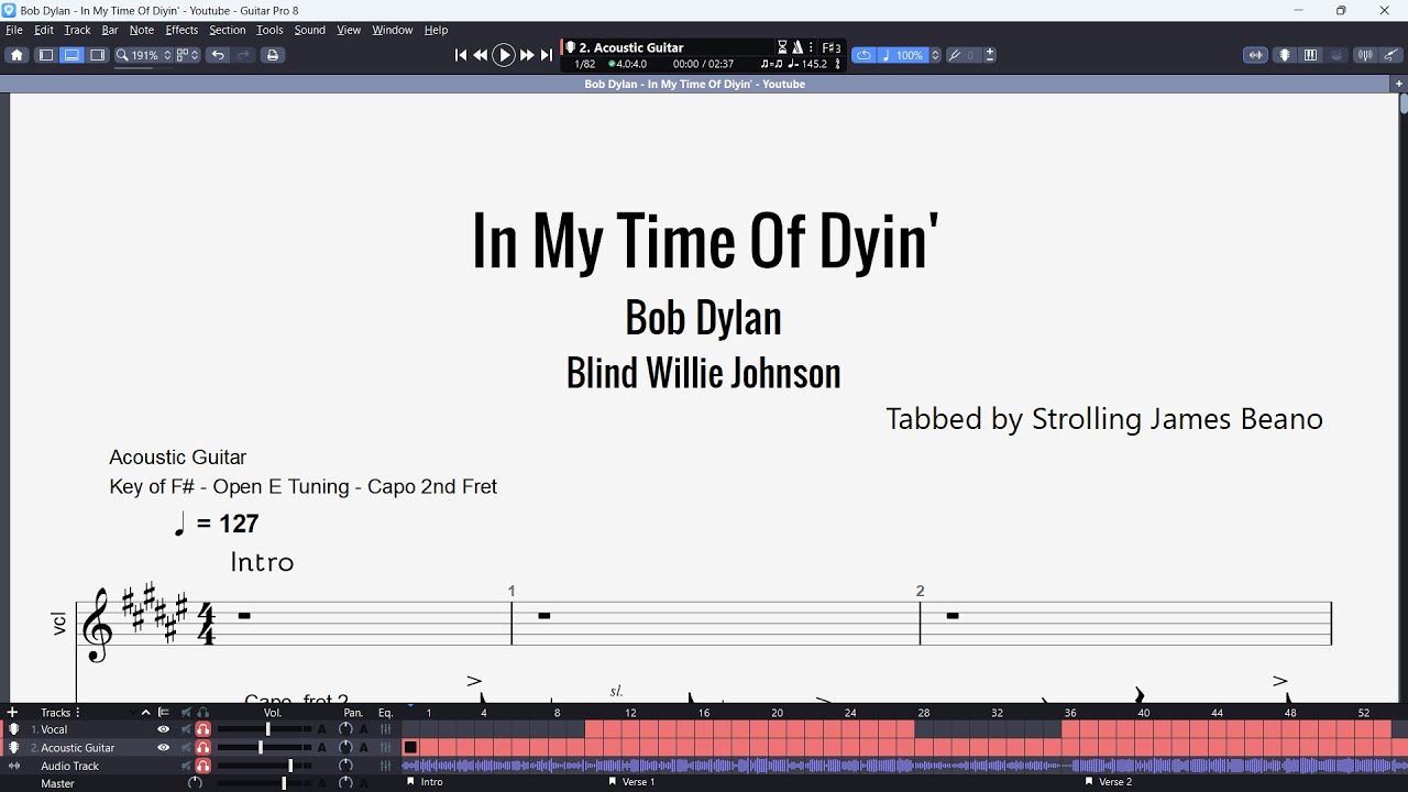 Bob Dylan - In My Time Of Dyin' - YouTube