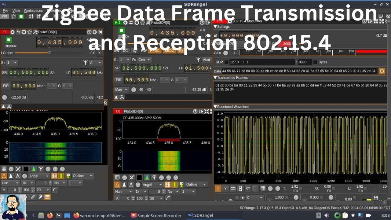 ZigBee IEEE 802.15.4 Transmission and Reception using PlutoSDR and RTL ...