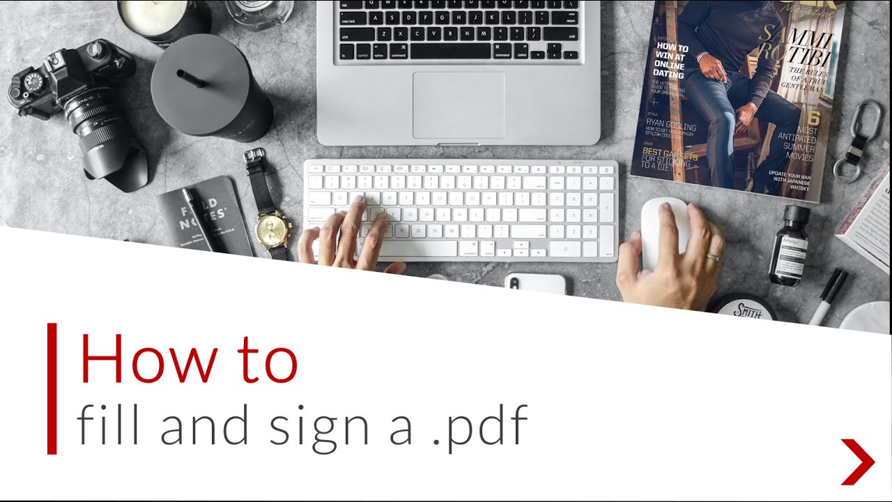 How to fill and sign a PDF - YouTube