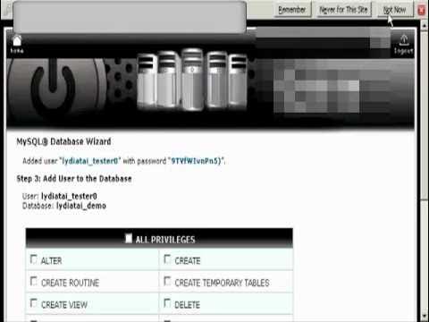 How To Set Up mySQL Database On Your Web Server - YouTube