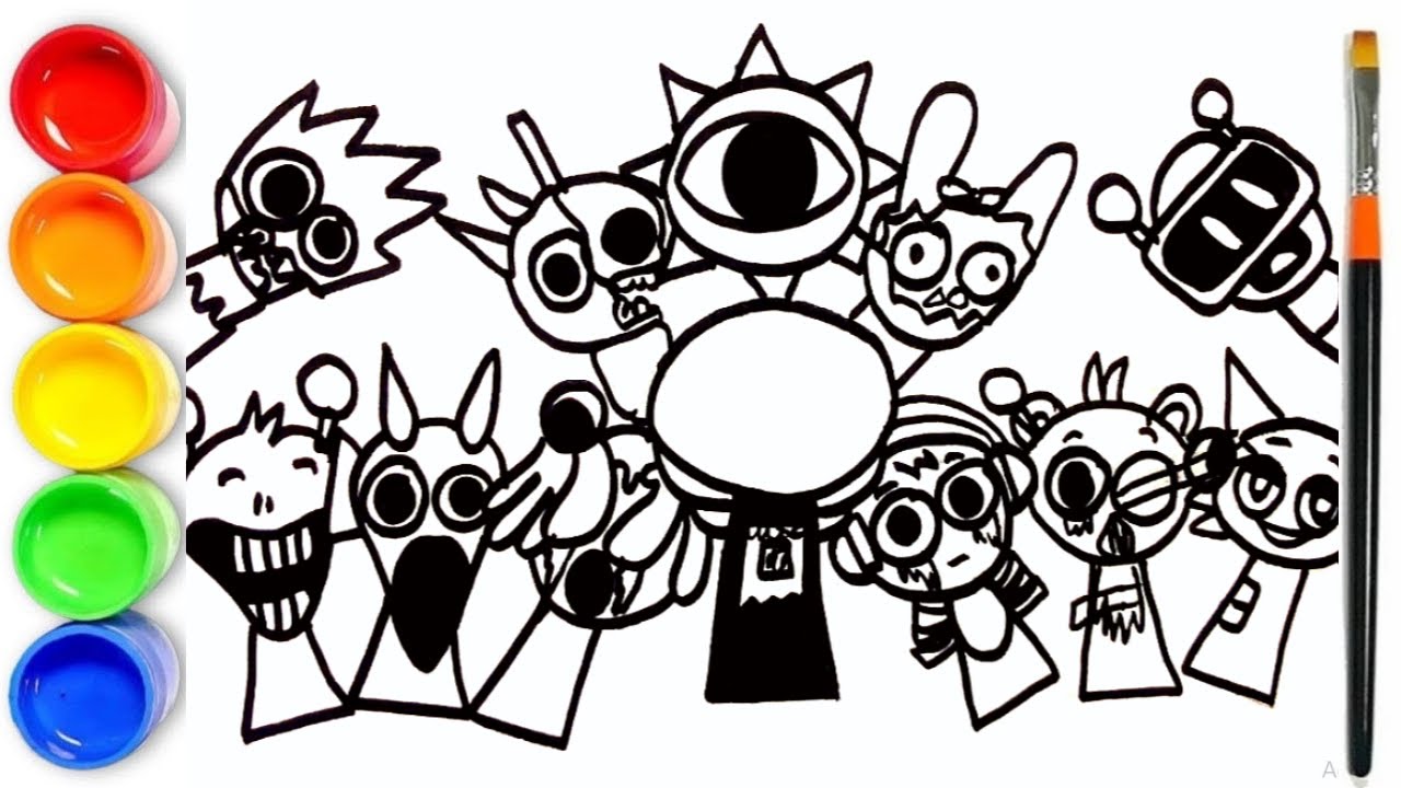 How to Draw Incredibox Sprunki Horror Version | Incredibox Sprunki 2 ...