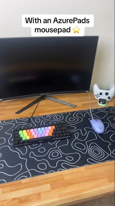 Another setup saved with an AzurePads deskpad #deskmat #deskpad #gaming #mousepad #gamer - YouTube