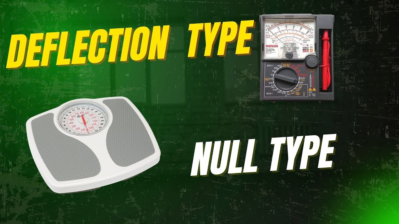 Null type and Deflection Type Instruments - YouTube