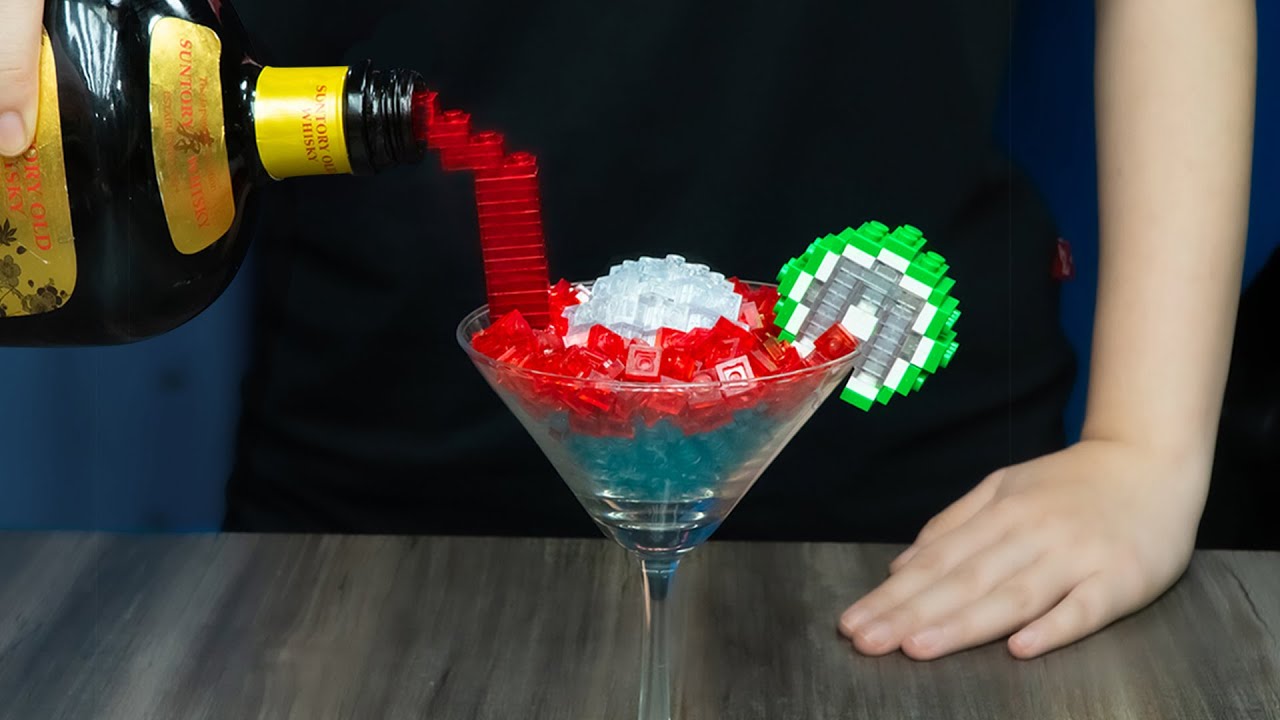 Lego Cocktail - Lego In Real Life 13 / Stop Motion Cooking & ASMR - YouTube