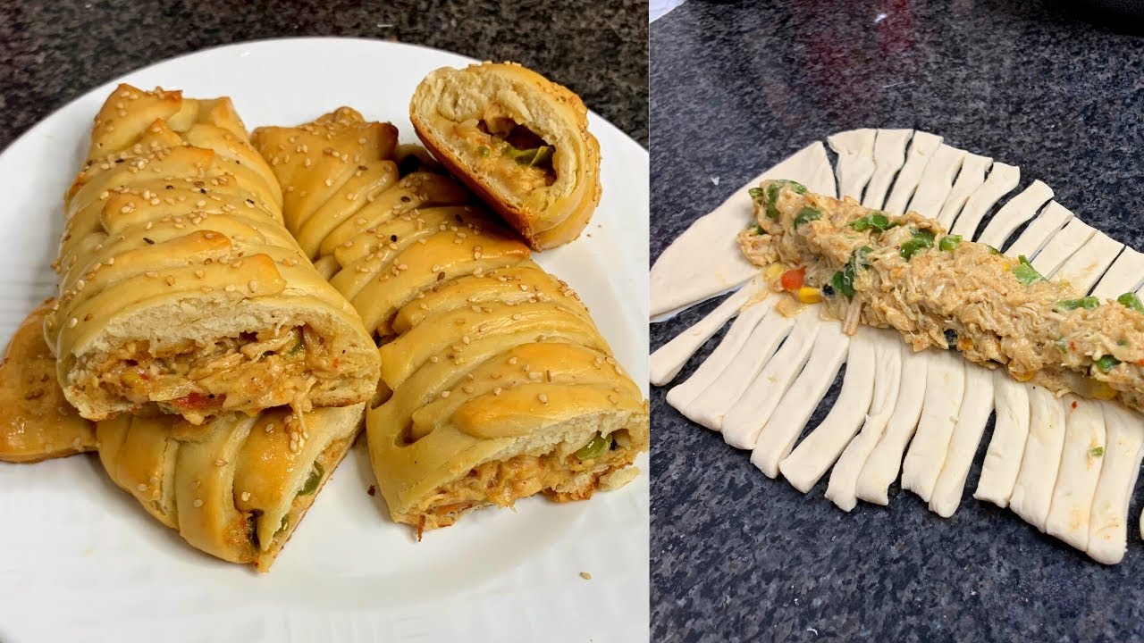Bakery Style Best Chicken Bread Recipe | How To Make Chicken Bread ...