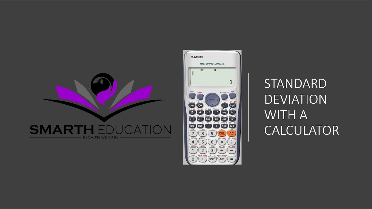 HOW TO USE A CALCULATOR TO CALCULATE STANDARD DEVIATION - YouTube