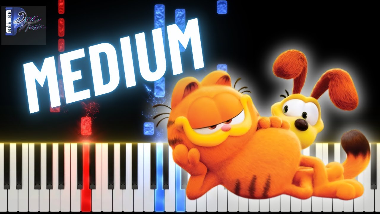 Then there was you | From Garfield Movie | MEDIUM piano tutorial - YouTube