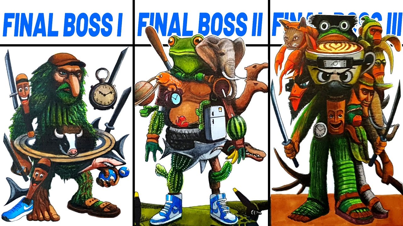 Drawing THE FINAL BOSS (1-3) Trilogy Series - ITALIAN BRAINROT ANIMALS ...