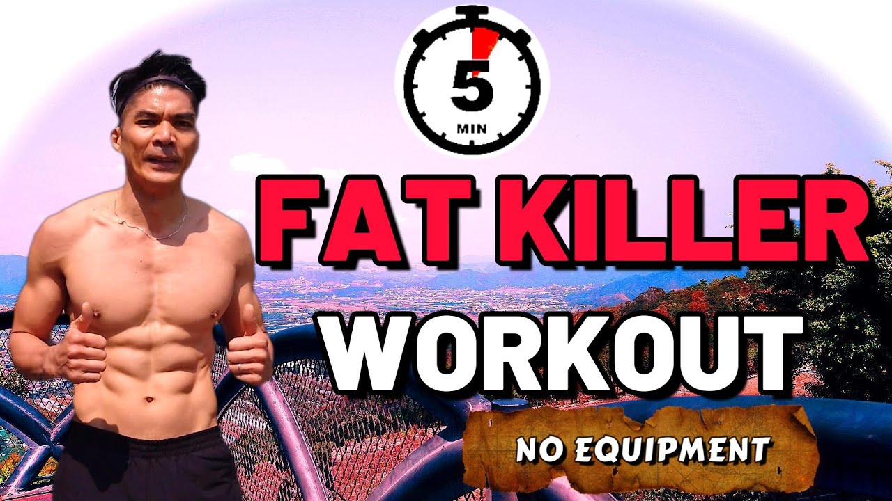 5 MIN FAT KILLER WORKOUT (NO EQUIPMENT) - YouTube