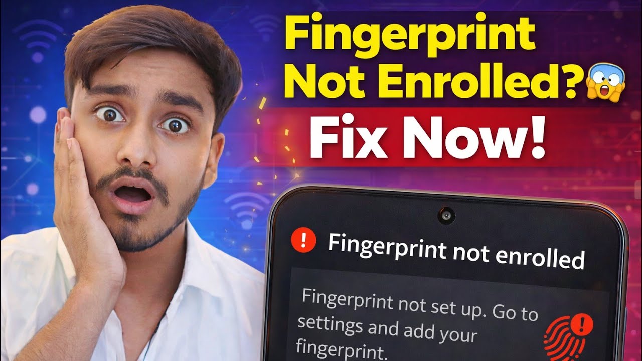 How to Fix Fingerprint Not Enrolled Problem 😱 | Fingerprint Not ...