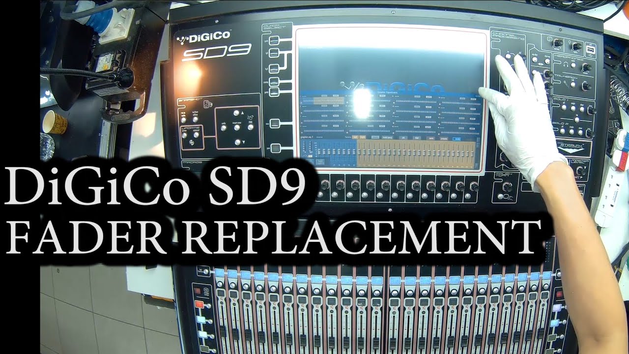DiGiCo SD9 Fader Replacement - YouTube