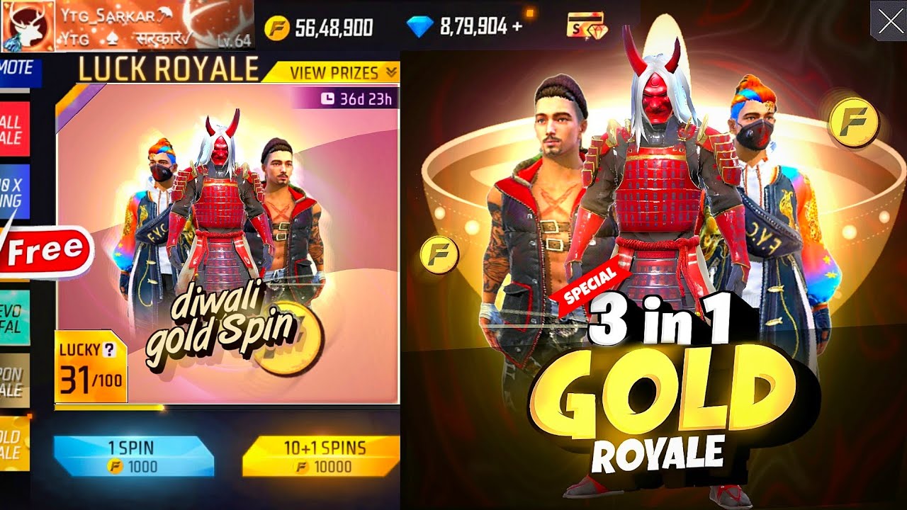 3 in 1 special gold royale - YouTube