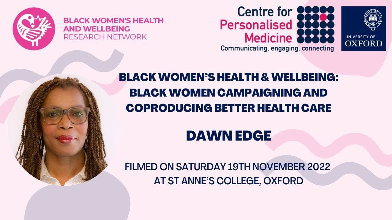 Dawn Edge: Black Women's Mental Health and Wellbeing - YouTube