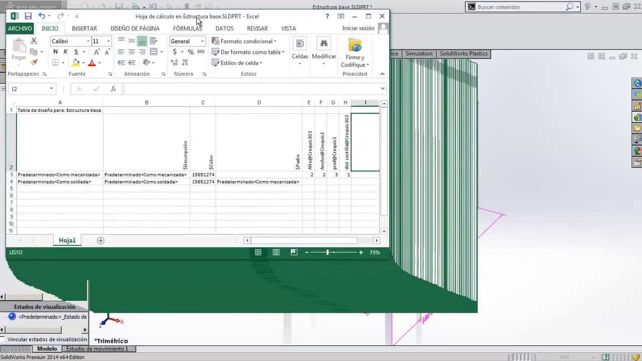 Compatibilidad entre SolidWorks y Excel - YouTube