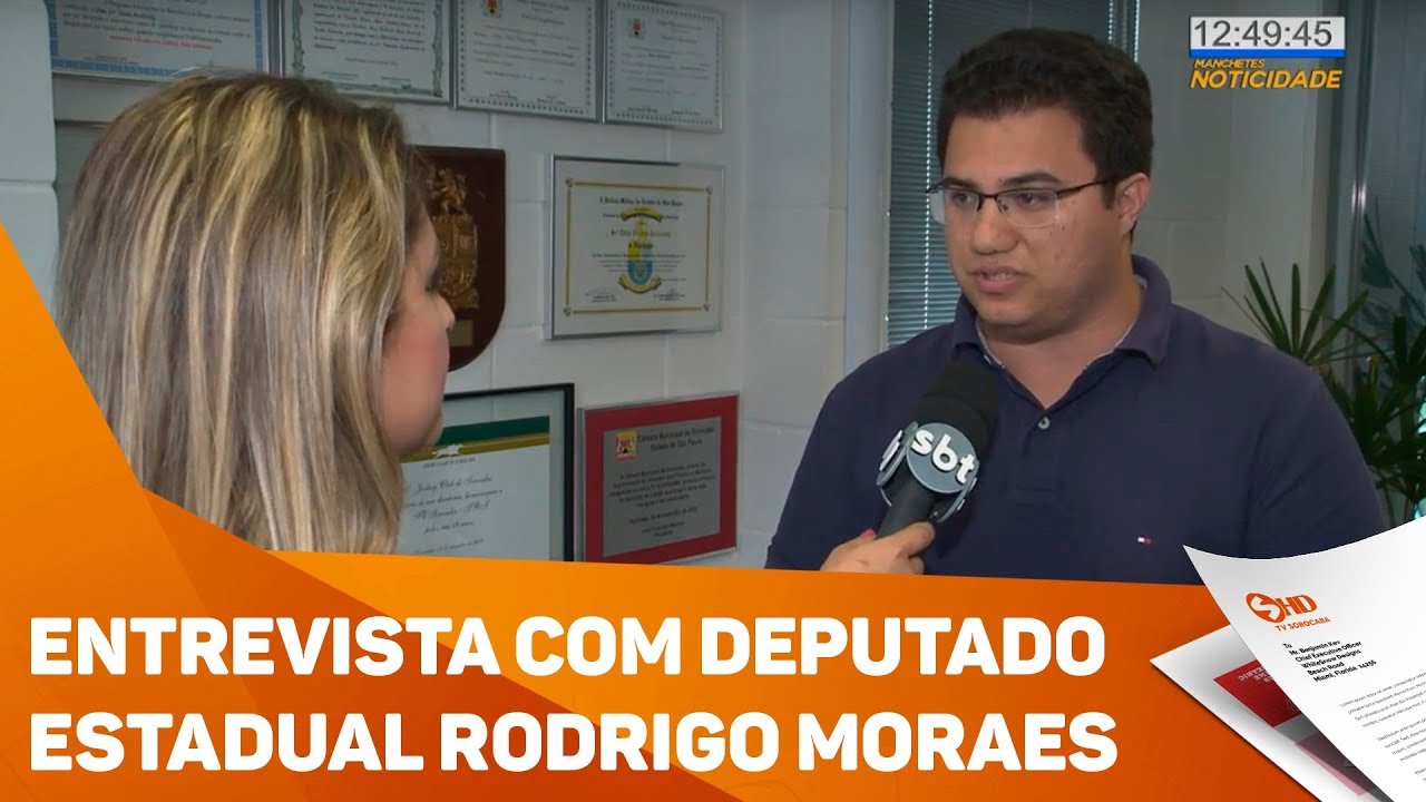 Entrevista com deputado estadual Rodrigo Moraes - TV SOROCABA/SBT - YouTube
