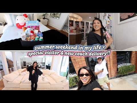 SUMMER WEEKEND IN MY LIFE: New Couch & Special Visitors!!