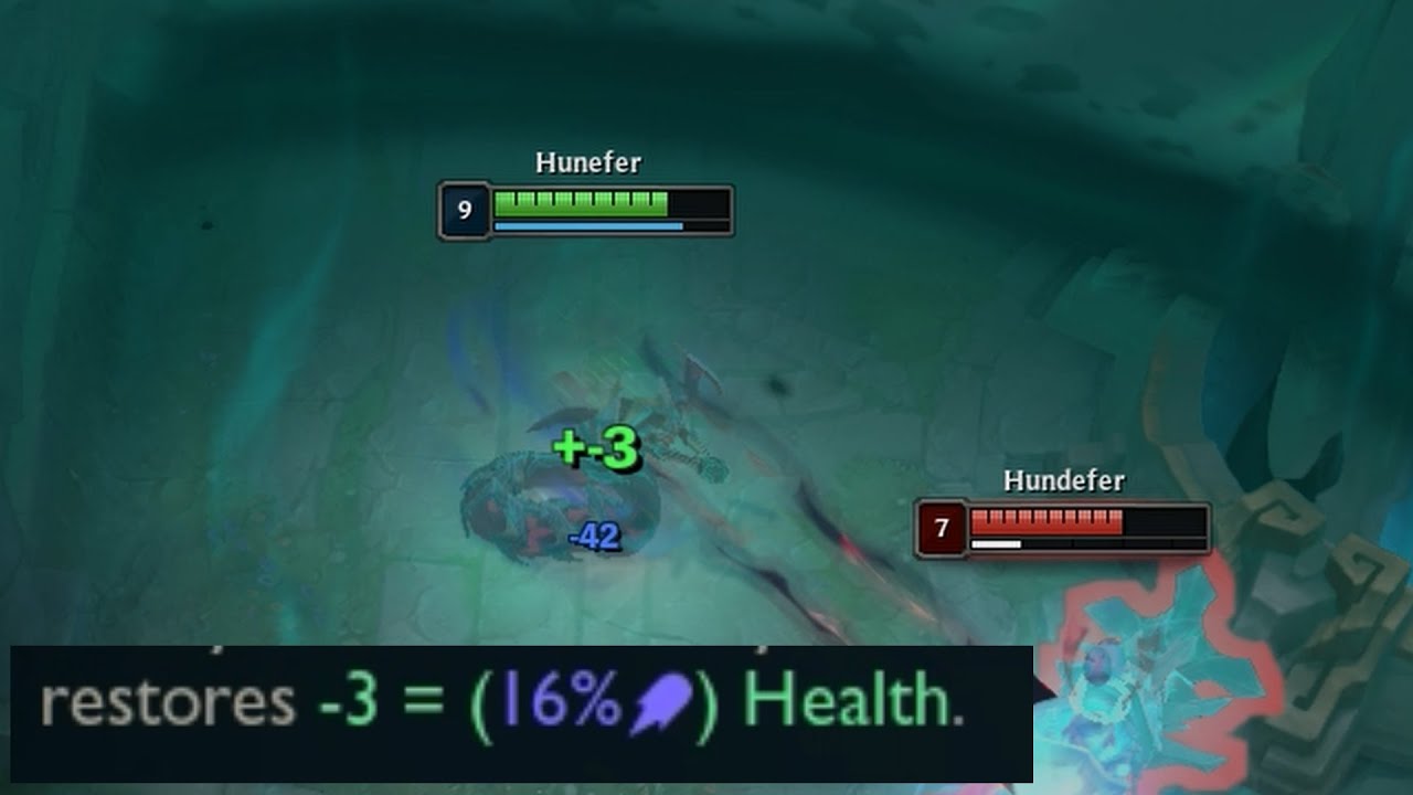 Does Negative Healing exist in League of Legends? - YouTube