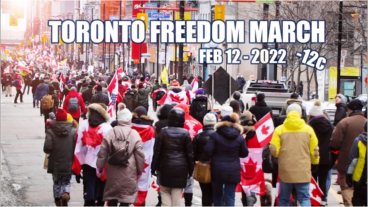 Toronto Freedom Rally Feb 12 "State of Emergency " - YouTube