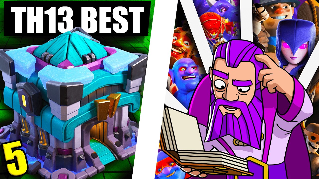 Top 5 "Th13 Attack Strategy" after July Update (2025) | Town Hall 13 ...
