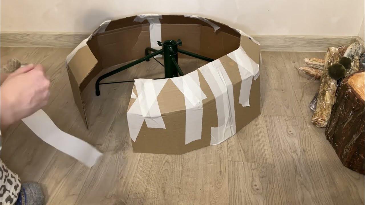 Делаем красивую юбку под ёлку своими руками. Быстро и просто всего за ...