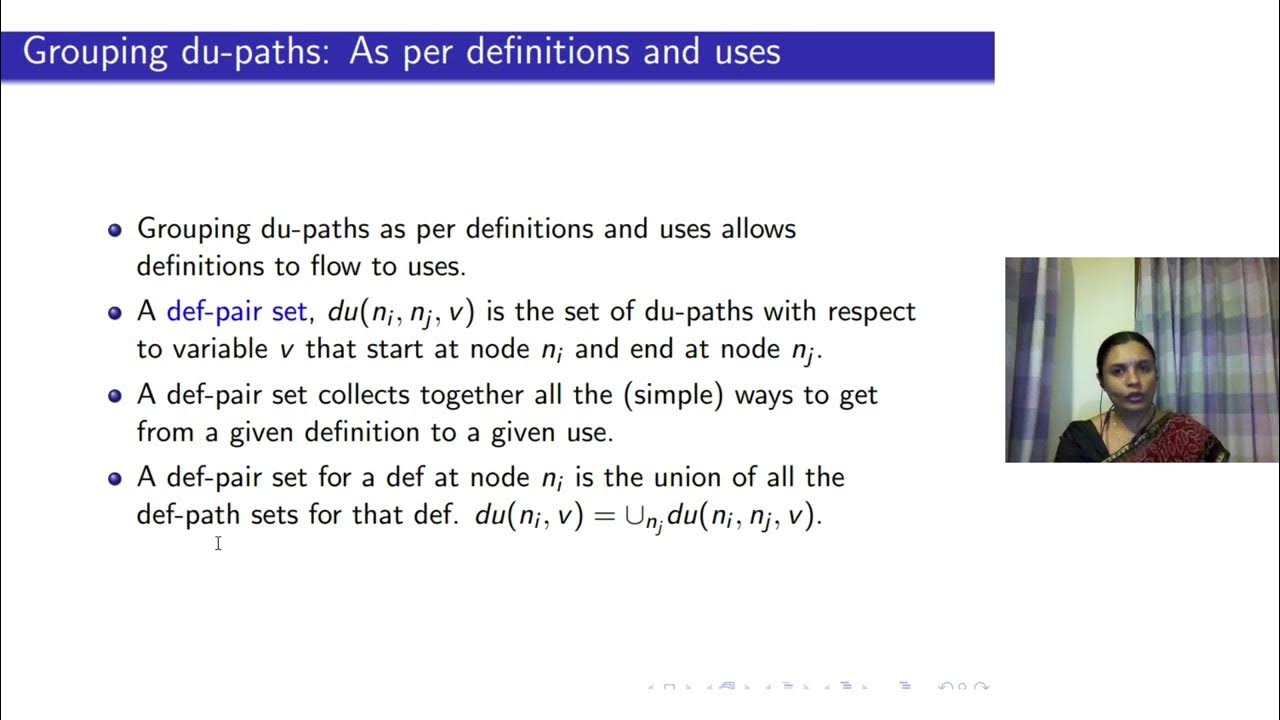 Data Flow Graph Coverage Criteria - YouTube