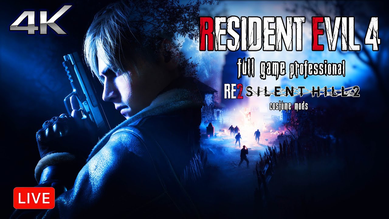Resident Evil 4 Remake Full Game Playthrough Professional + Silent Hill ...