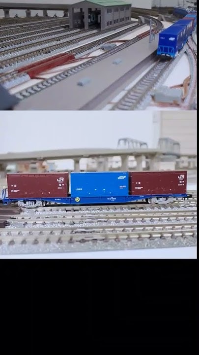 6 JR貨物 Z30A・30A・Z54Aコンテナ コキ104 EH200 (JRFマークなし) 牽引 JR FREIGHT EH200 Z30A・30A・Z54A KOKI104 ＃train ...