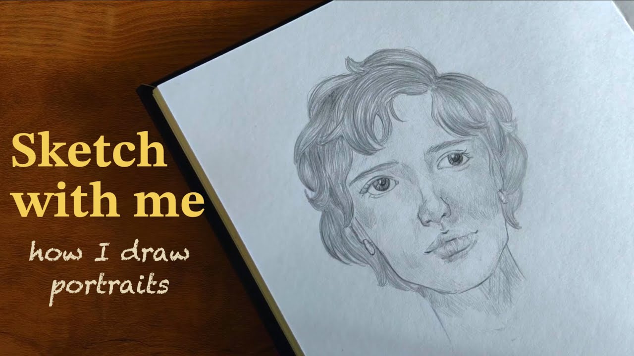 SKETCH with ME | how I draw portraits - YouTube