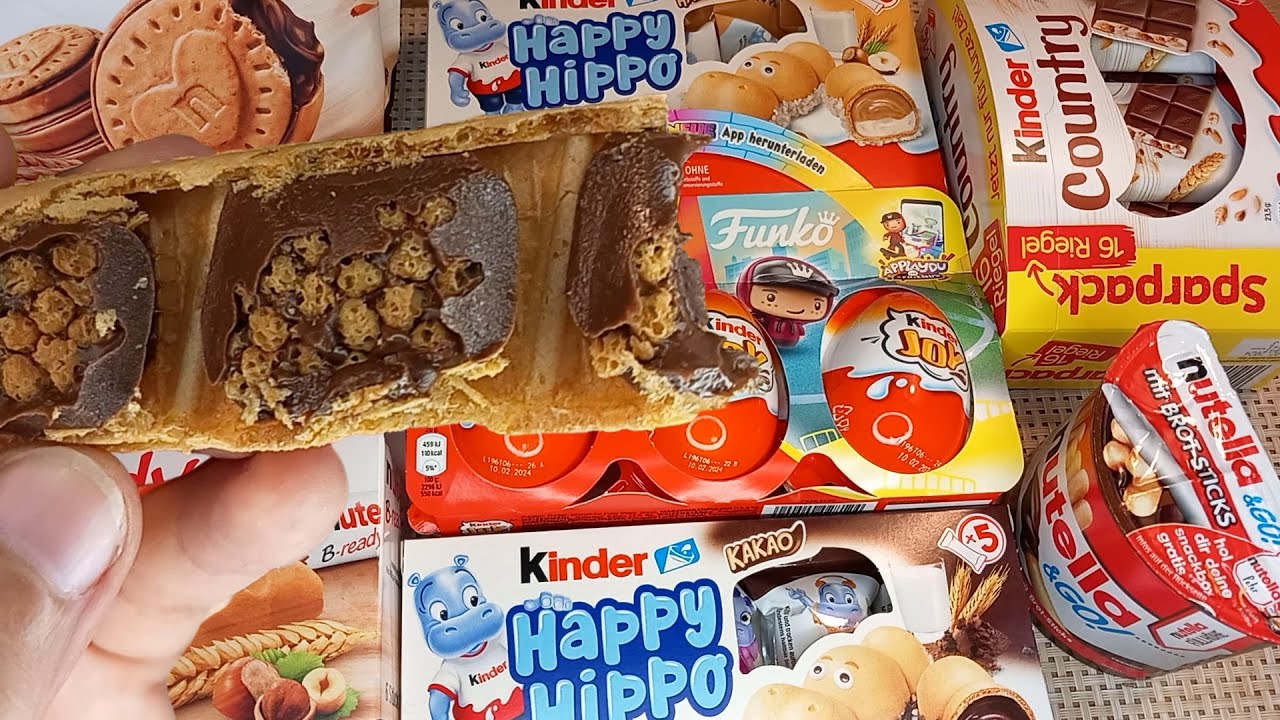 🍫 Kinder Chocolate Overload #2: Kinder Joy Funko Pop Edition, Nutella ...