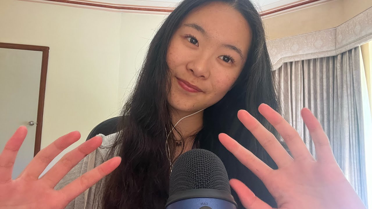 ASMR hand movements + mouth sounds - YouTube