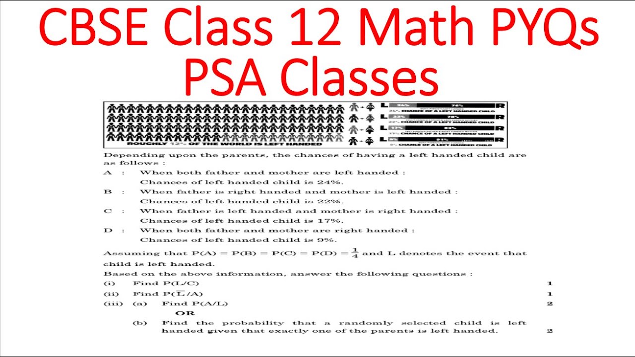 Class 12 Math | CBSE Board | PYQ Papers 2023 | 65-2-1 | Set 2 | Subset ...