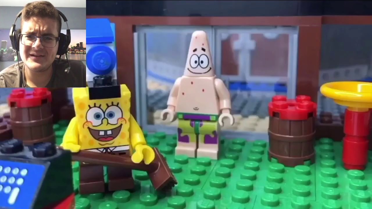 LEGO Spongebob Sub Worker Reaction! My First VA gig! - YouTube