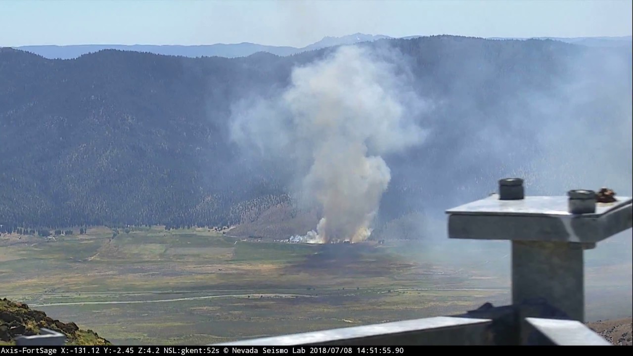 Constantia Fire is viewed from the new Fort Sage fire camera at 2:50 PM ...