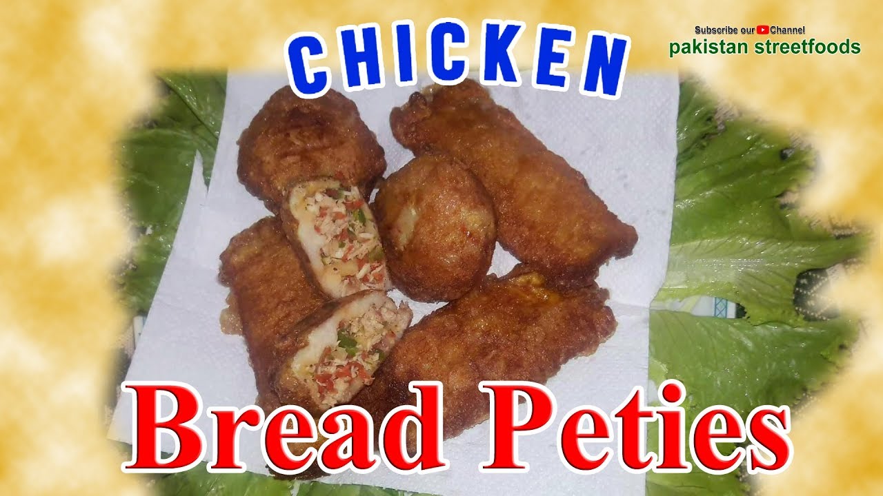 chicken bread patties recipe without oven by Pakistan StreetFoods - YouTube