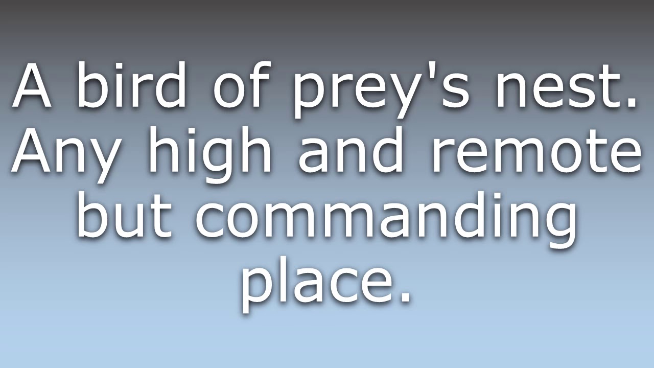 What does Eyrie mean? - YouTube