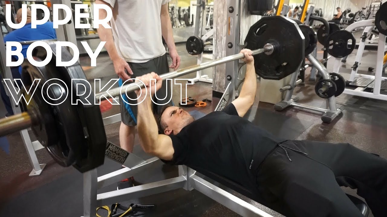 UPPER BODY WORKOUT | BUILDING A BIG CHEST, SHOULDERS, & TRICEPS - YouTube