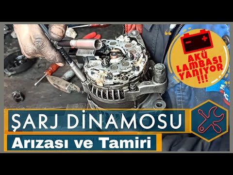 Şarj Dinamosu Arızası ve Tamiri - Akü Lambası Neden Yanıp Sönüyor - Araç Tamiri