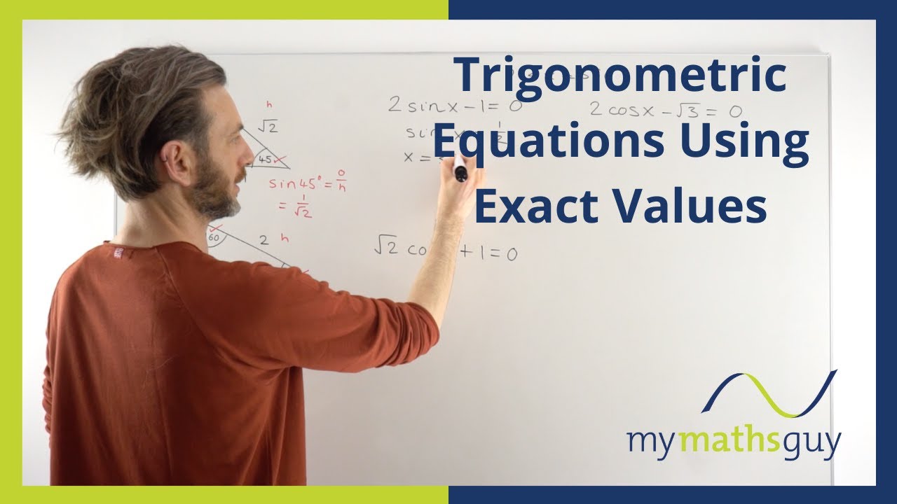 Solving Trigonometric Equations with Exact Values - YouTube