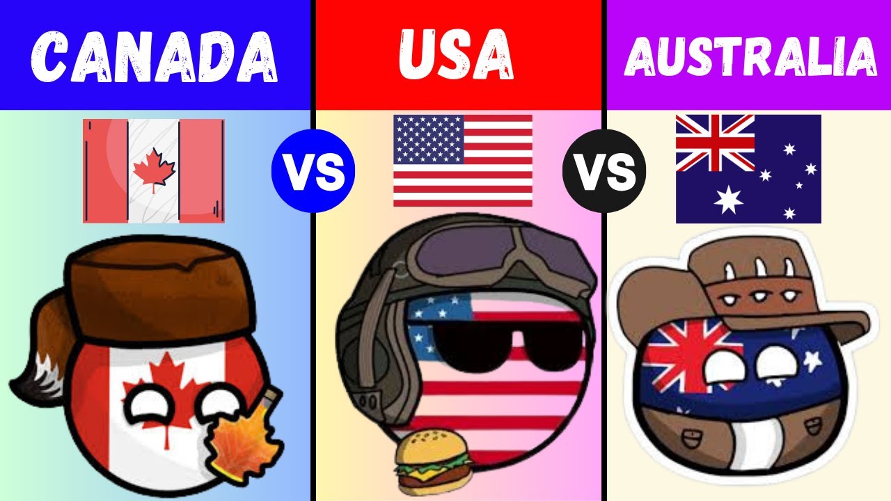 United States vs Canada vs Australia - Country Comparison 2025 - YouTube