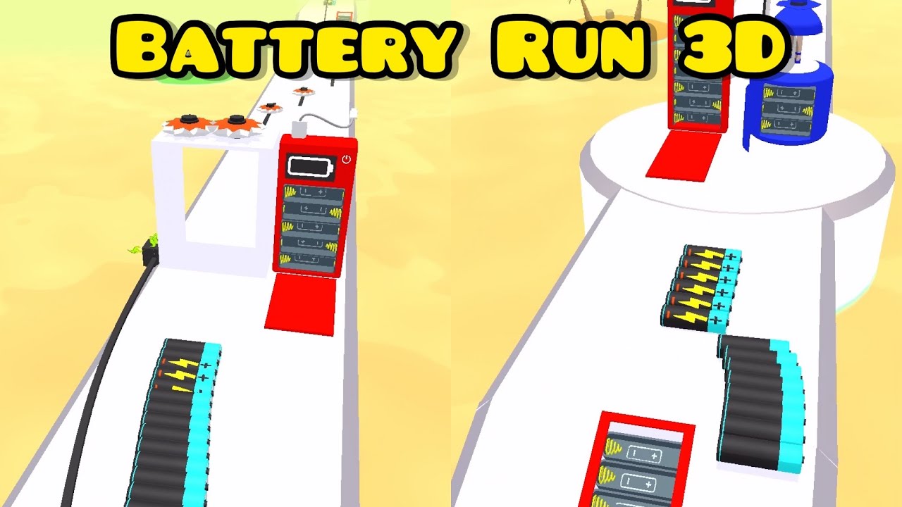 Battery Run 3D. All Levels TOP Gameplay iOS Android Mobile Games ...
